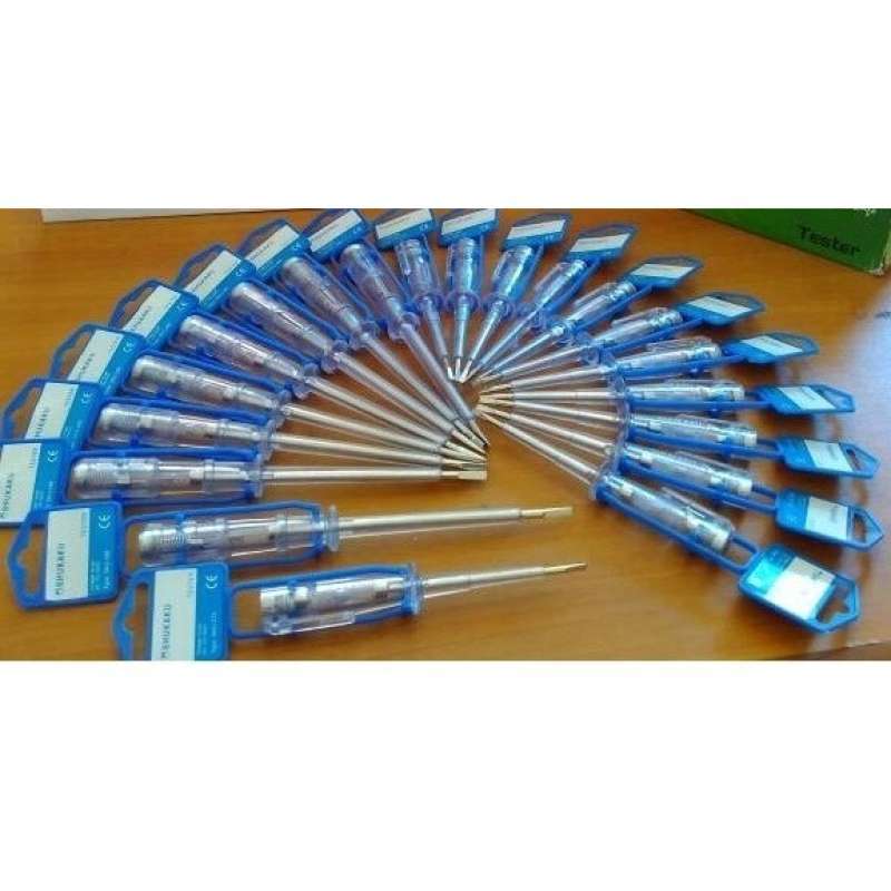 Jual Obeng Tester Arus Listrik / Test Pen / Tespen Shukaku Pendek Dan ...