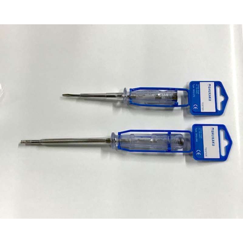 Jual Obeng Tester Arus Listrik / Test Pen / Tespen Shukaku Pendek Dan ...