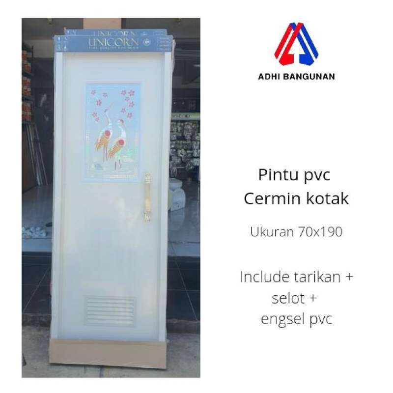 Jual Pintu Pvc Minimalis Cermin Persegi Di Seller Adhi Bangunan Ol ...