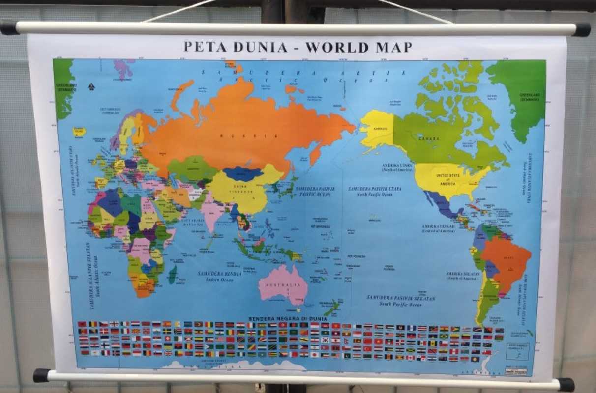 Jual Peta Dunia World Map Peta Dinding Di Seller Hachi - Cengkareng ...