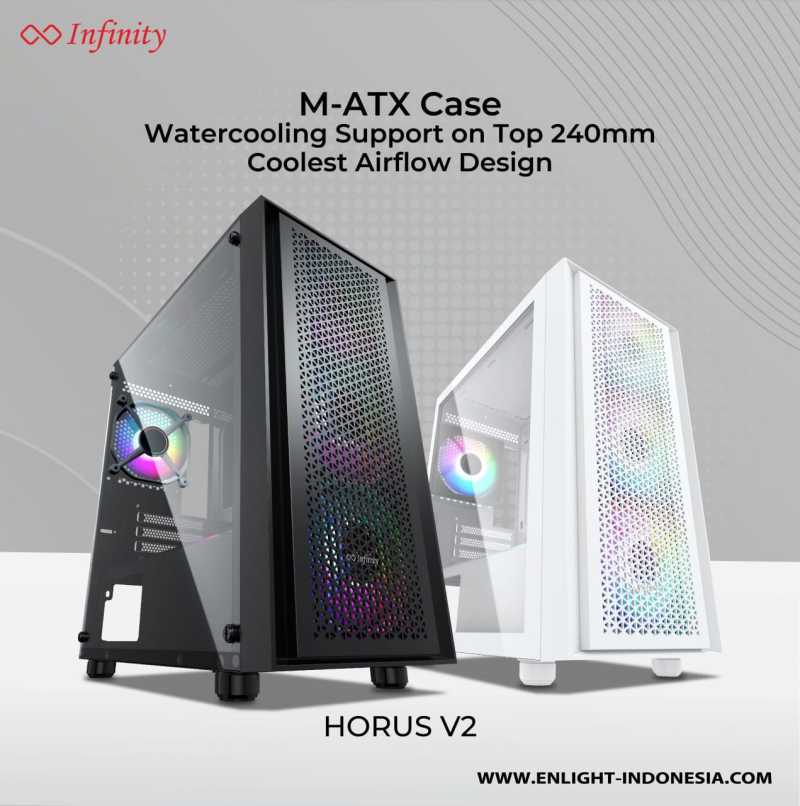 Jual Casing Gaming Komputer Pc Cpu Infinity Horus V2 (non Psu) Di ...
