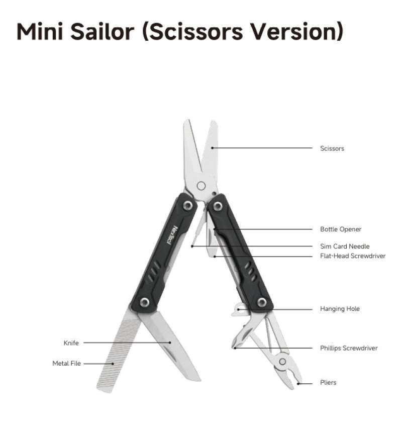 Jual Nextool Mini Sailor (scissors Version) Multi Tool - Ne20237 Di ...