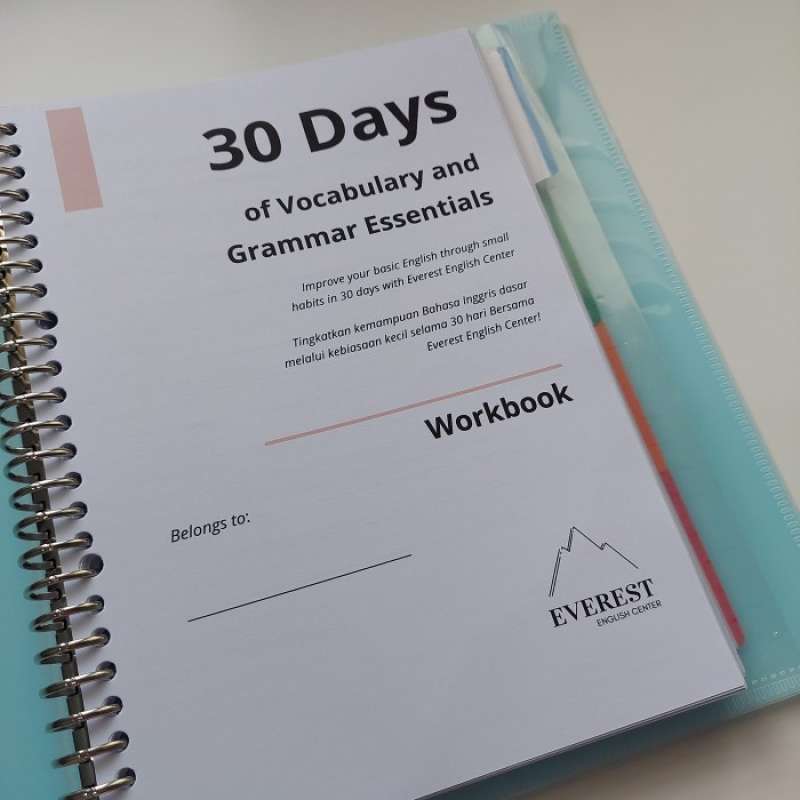 Jual Textbook And Workbook 30 Days Of Vocabulary And Grammar Essentials ...