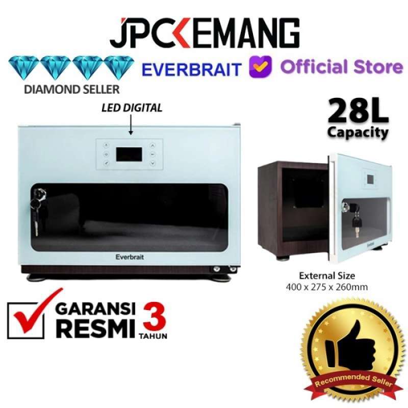 Jual Everbrait Mrd-25tw Dry Cabinet 28l Dry Box 25 Tw 28 Liter 28 L Resmi Di Seller Ayato ...