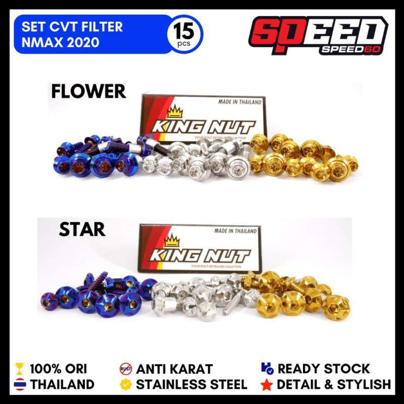 Jual Baut Set Cvt Filter Nmax 2020 (15 Pcs) Probolt Thailand Stainless ...