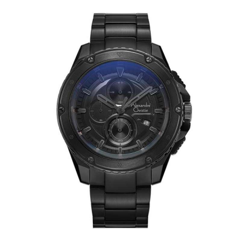 Jual Jam Tangan Alexandre Christie Pria 100% Original Black Stainless ...