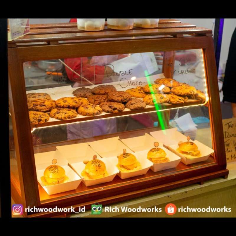 Jual Cafe Food Display / Food Display Makanan - Rich Woodworks Di ...