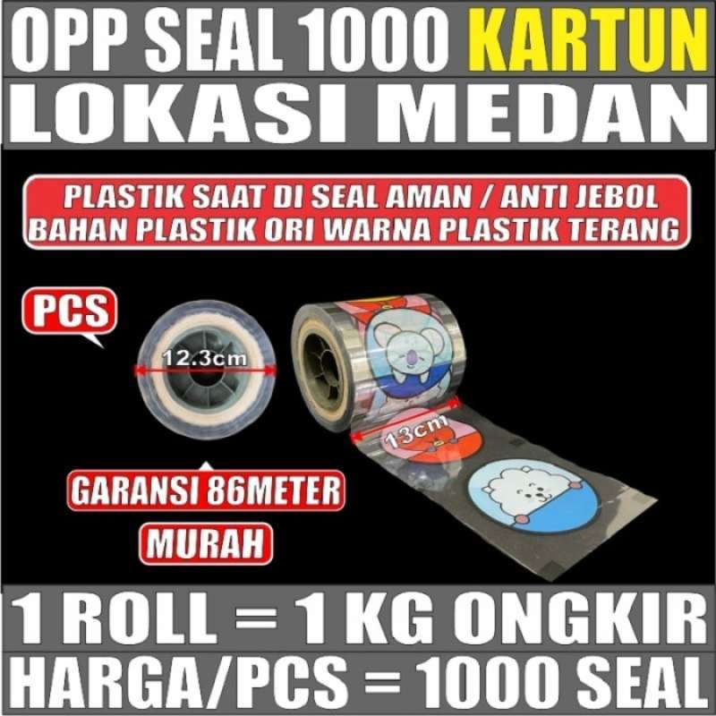 Jual Plastik Seal Press Cup Lid Tutup Sealer Polos Kartun Per 1 Roll ...