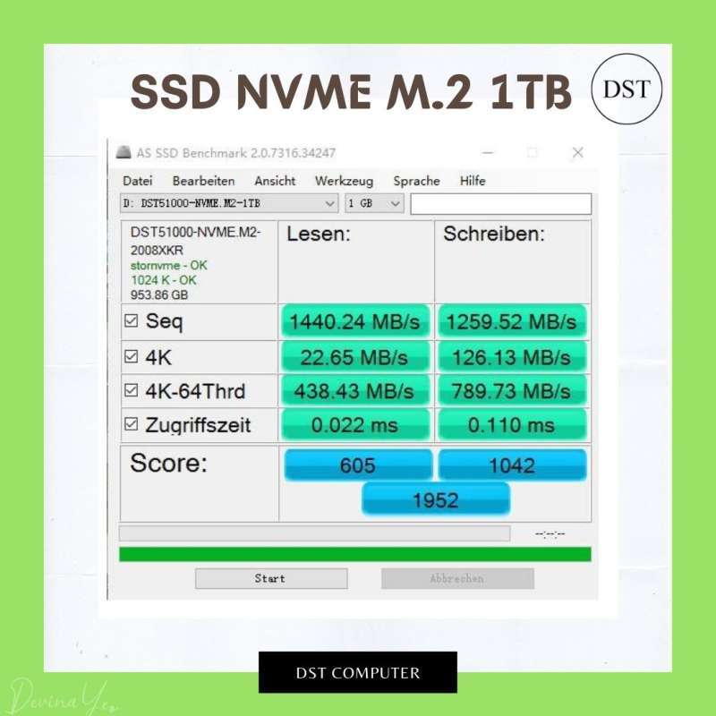 Jual Ssd Internal M.2 Nvme Dst 128gb, 256gb, 512gb, 1tb, Kapasitas 256 ...