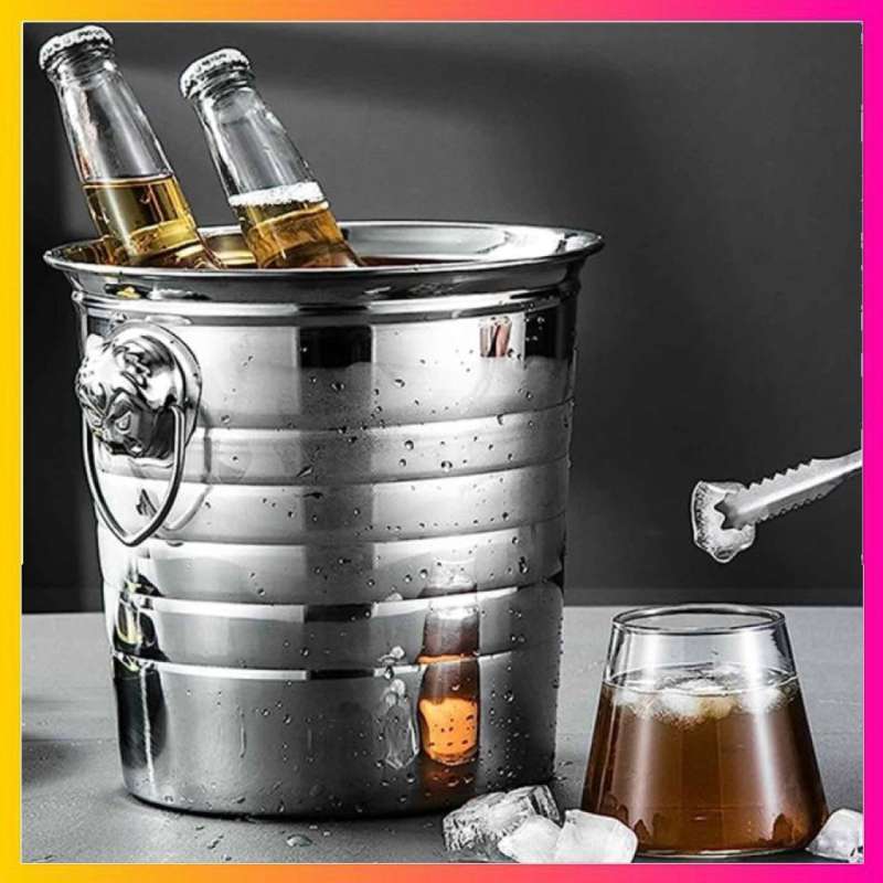 Jual Ice Bucket Ember Es Batu Stainless 7 Liter Wine Beer Premium Jumbo ...