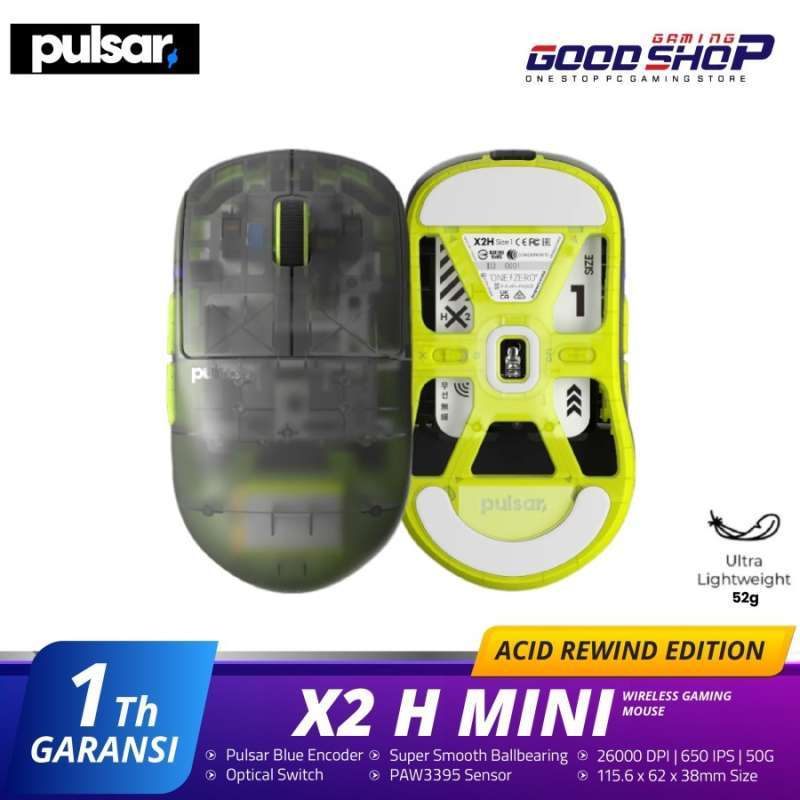Promo Pulsar X2h / X2 H Mini Wireless Gaming Mouse Acid Rewind Edition Diskon 23% Di Seller Good ...