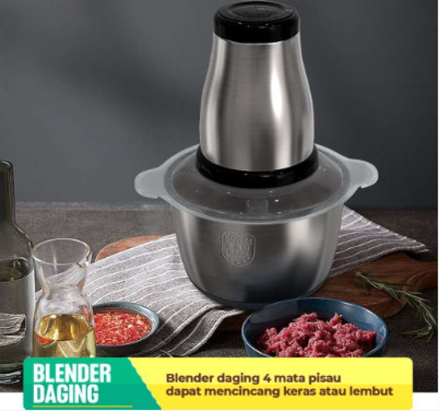 Jual Chopper Blender Daging Bahan Stainless Stell 2l Penggiling Daging ...