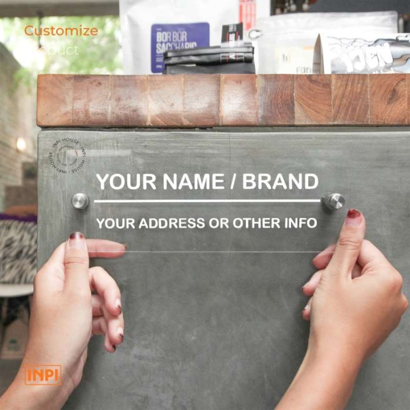 Jual Custom Nama Ruang - Sign Akrilik - Custom Nama Toko - Akrilik ...