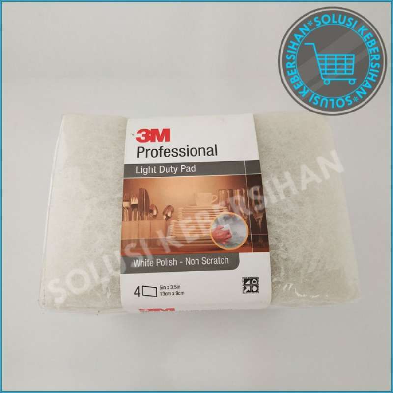 Jual Sabut Cuci Piring Putih ( 3m White Polish Pad ) Solusi Kebersihan ...