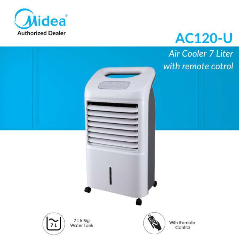 Jual Midea Air Cooler 7.0 Liter Ac120-u - Humidifier - Remote Control ...