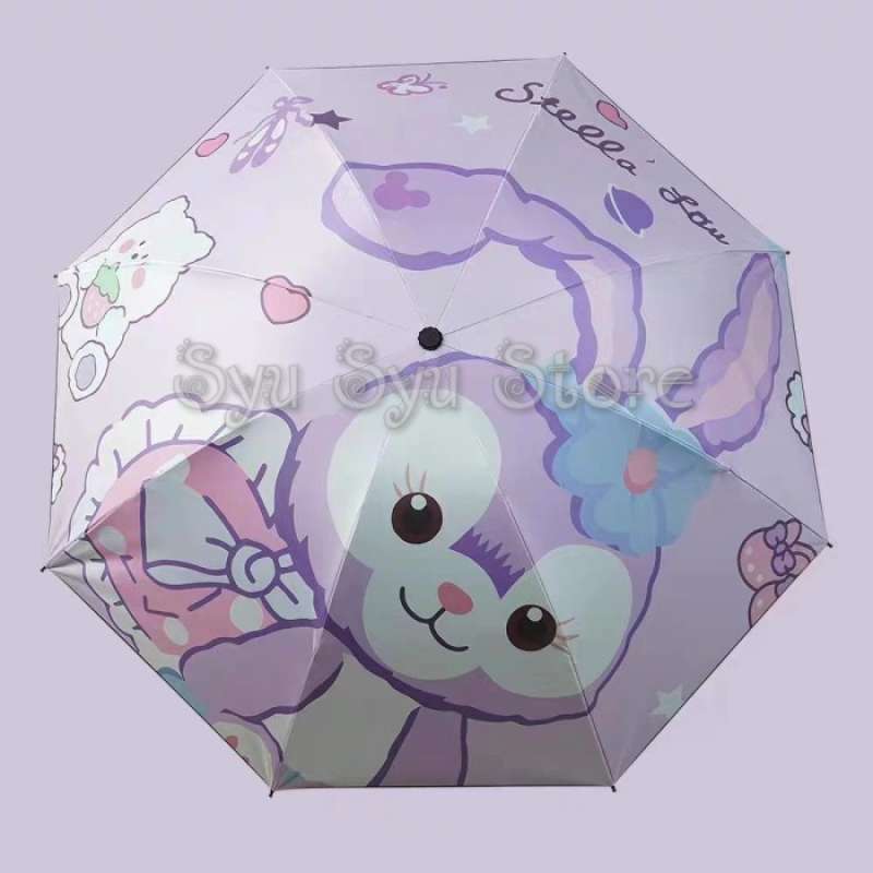 Jual Payung Lipat Manual Kuromi My Melody Cinnamoroll Stella Stitch ...