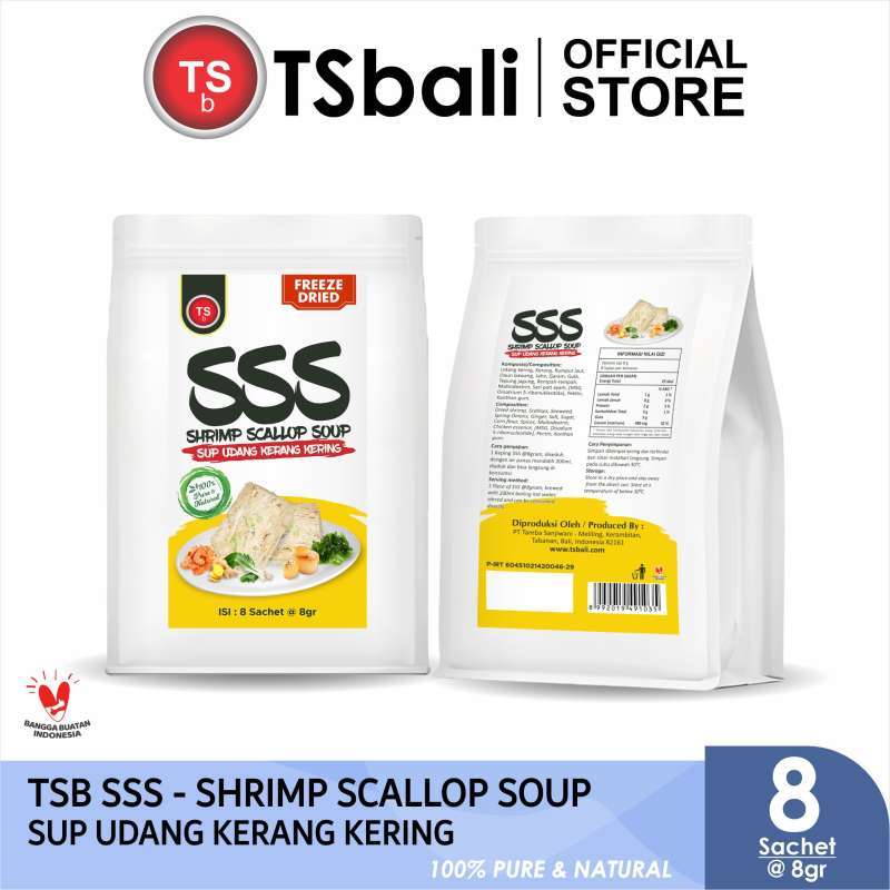 Promo Tsb Freeze Dried Sss (shrimp Scallop Soup) / Sup Udang Kerang ...