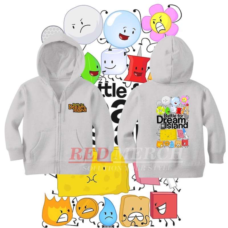 Promo Jaket Hoodie Zipper Anak Battle For Dream Island Bfdi Diskon 30% ...