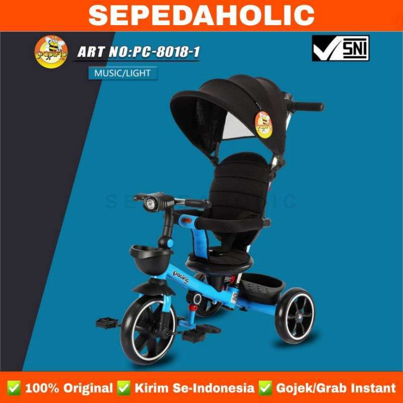 Promo Sepeda Roda Tiga Pacific Pc 8018 1 Kursi Putar Bisa Dilipat ...