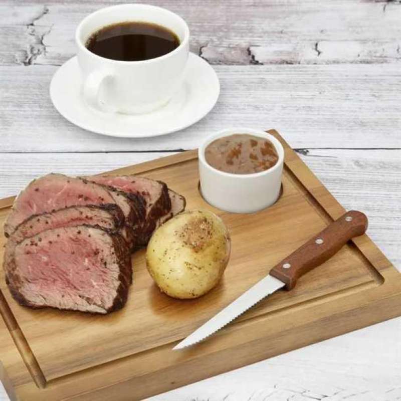 Jual Olympus Pisau Makan Steak Knife Stainless Steel With Wooden Handle ...
