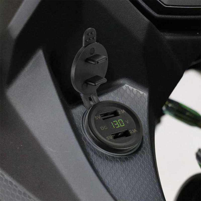 Jual Usb Charger Motor 2 Port 4.2a With Led Display Voltmeter Y451 ...