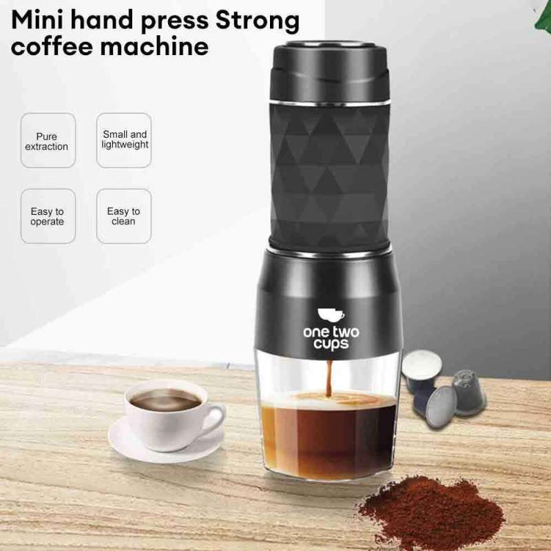 Jual Hand Press Mini Espresso Coffee Maker 3 In 1 20 Bar 120ml Hs-8439 ...