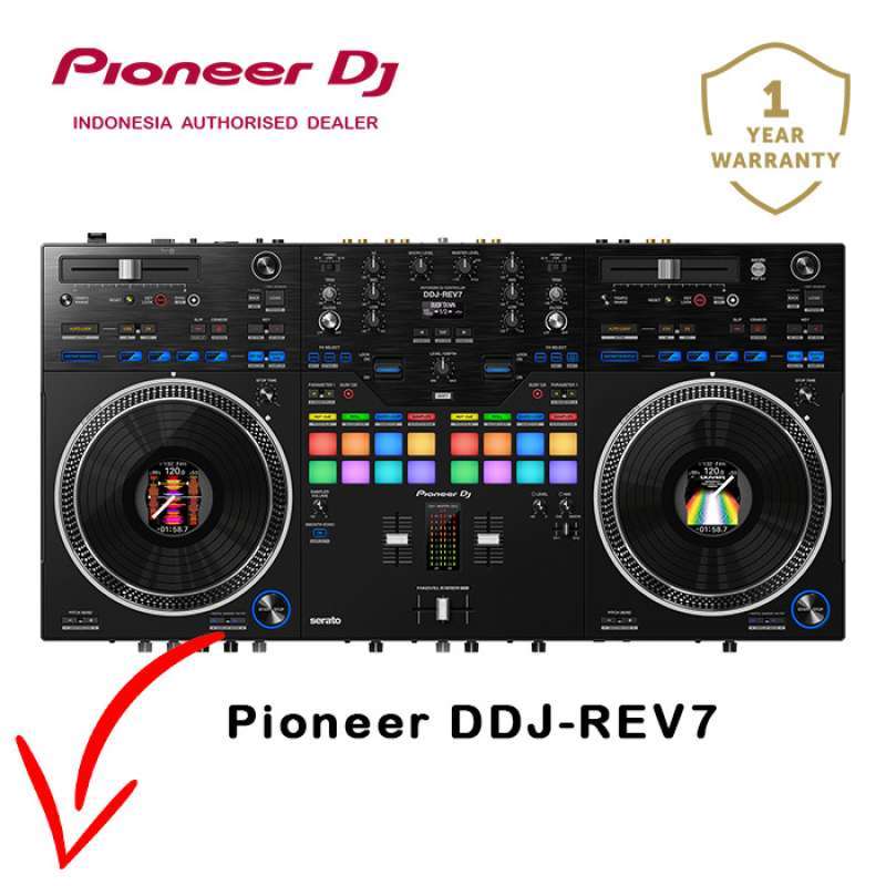 Jual Pioneer Ddj-rev7 Dj Controller For Serato Dj Pro Ddj Rev 7 ...