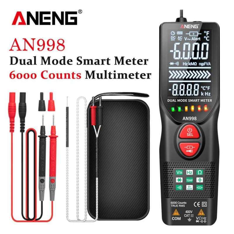 Jual Digital Multimeter Voltage Tester An998 Tespen Listrik Alat Tester ...
