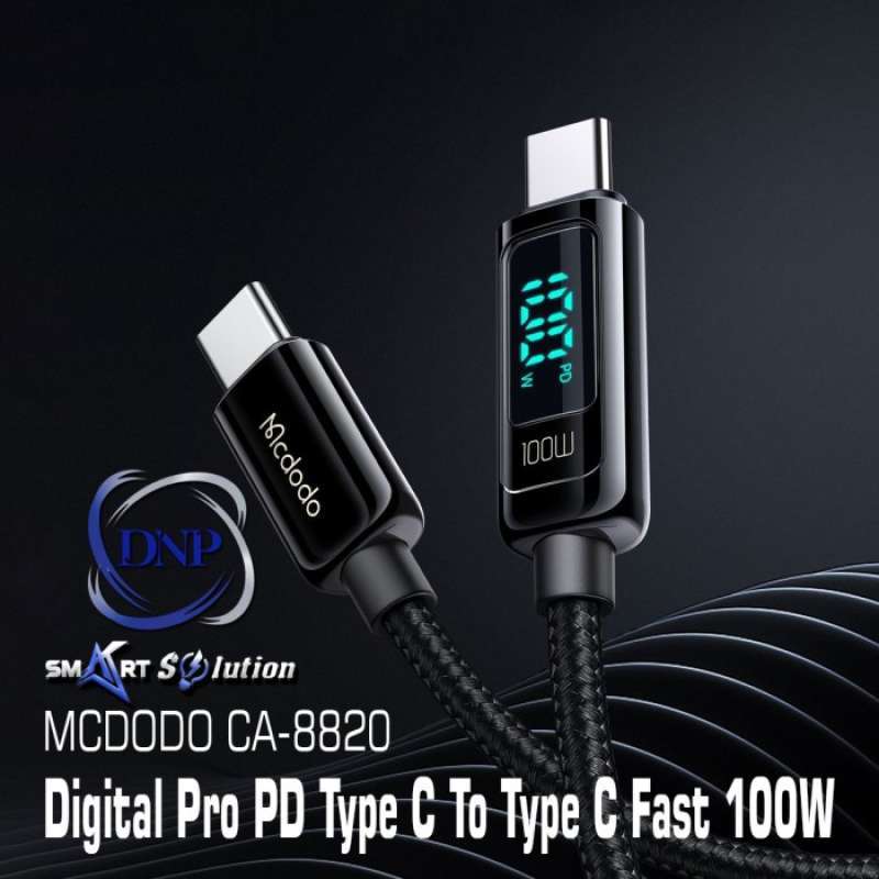 Promo Mcdodo Ca-8820 Digital Pro Type C To C Pd Data Cable 100w Fast ...