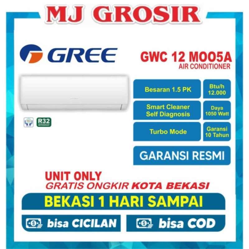 Promo Ac Gree Gwc 12 Moo5 1.5pk R32 Standard Super Cool Unit Only ...