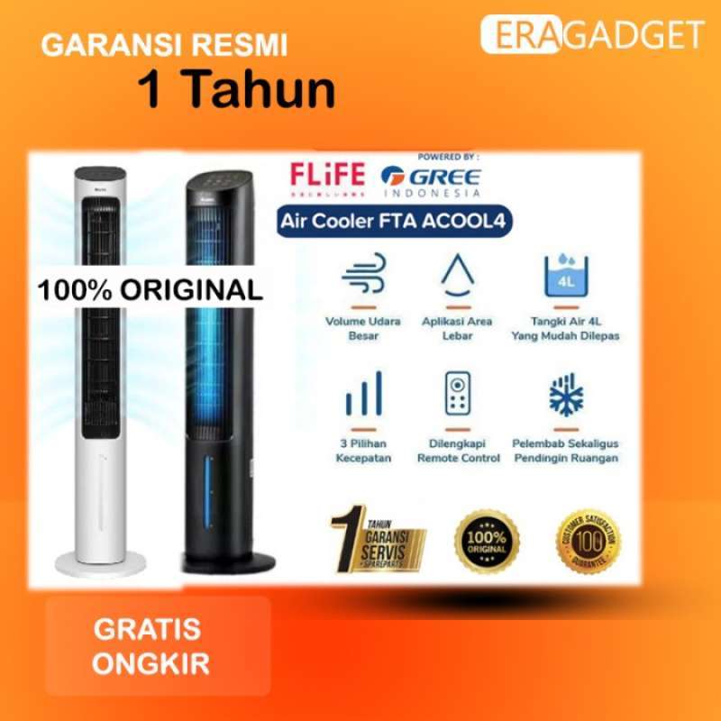 Promo Flife Gree Tower Fan Air Cooler-kapasitas 4 Liter Gta/fta-acool4 Diskon 23% Di Seller ...