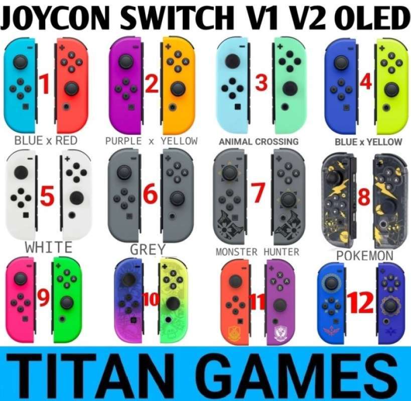 Jual Joycon Nintendo Switch Joypad Switch V1 V2 Oled Switch Joycon - Blue X Yellow Di Seller ...