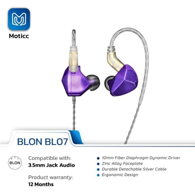 Jual [garansi Resmi 1 Tahun] Blon Bl-07 Bl07 With Mic In Ear Earphone Di Seller Sunshop ...