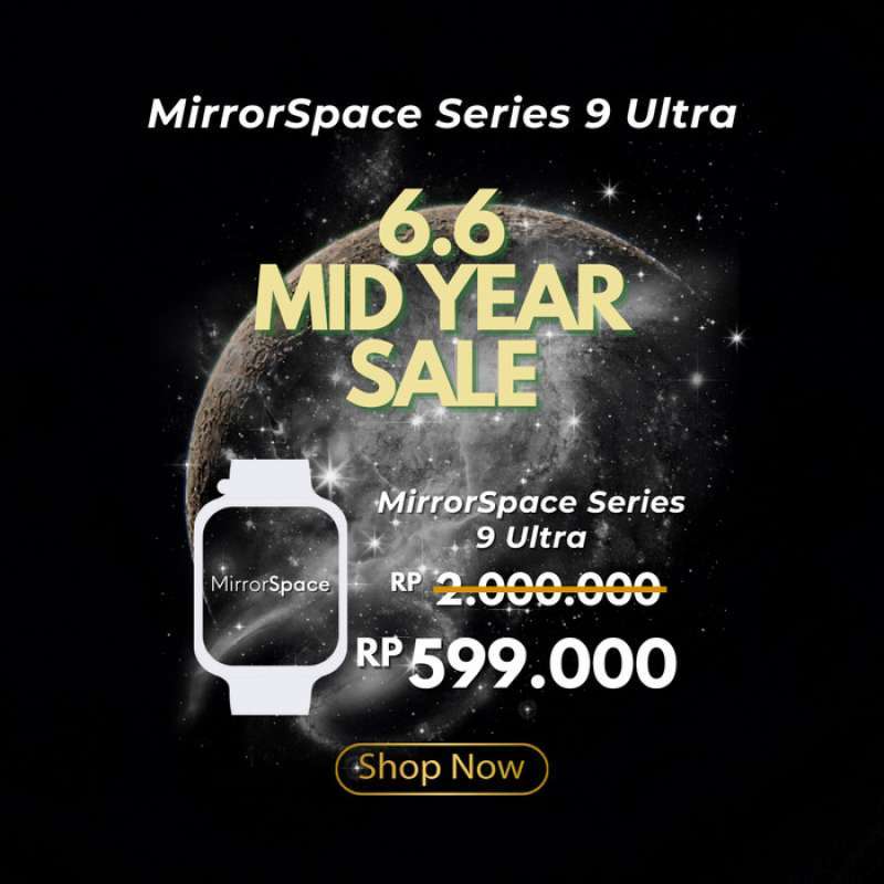 Jual Mirrorspace Watch Series 9 Ultra With Dynamic Island - Space Gray Di Seller Sunshop ...