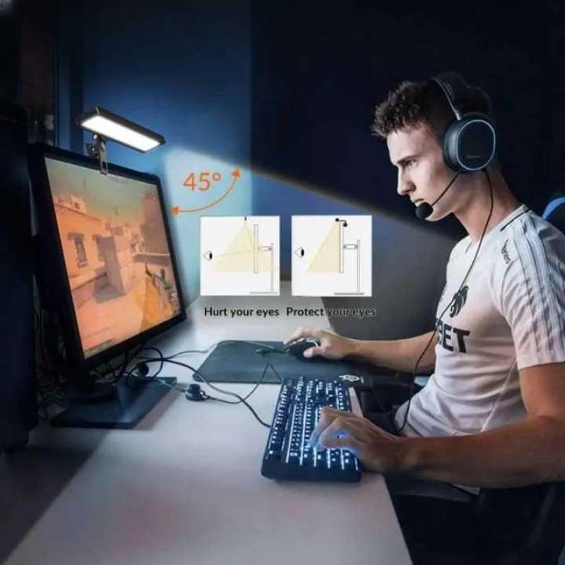 Promo Lampu Monitor Bar Light Fotografi Video Zoom Gaming 3 Color Apl ...