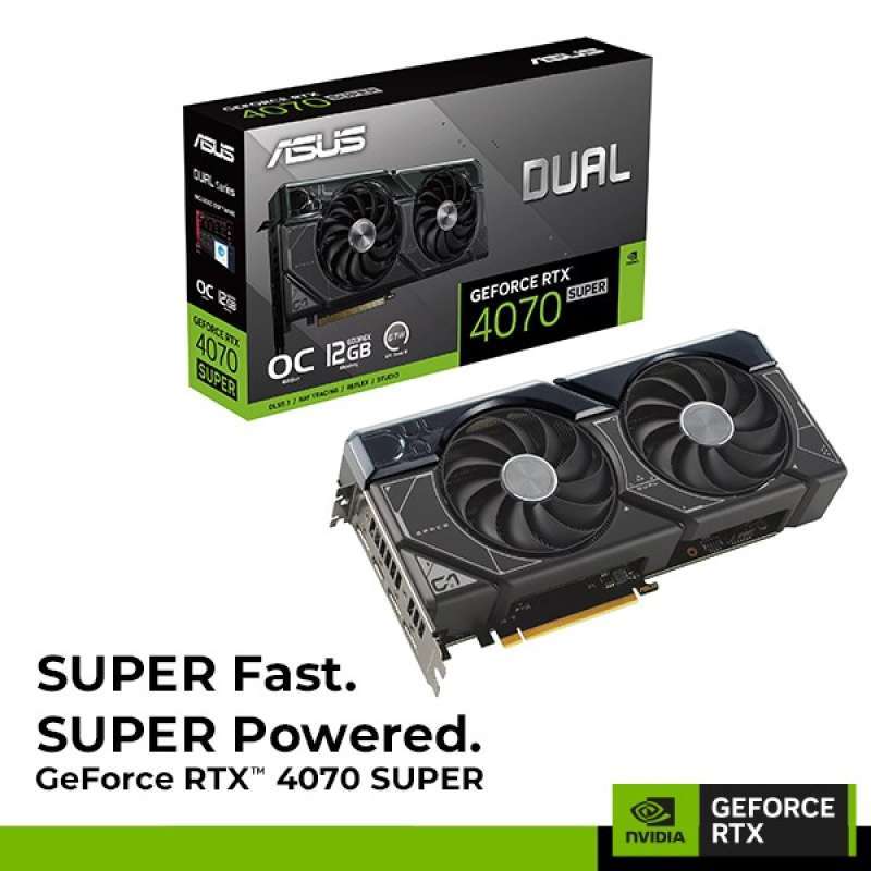 Jual Vga Card Asus Dual Geforce Rtx 4070 Super Oc Edition 12gb Gddr6x ...