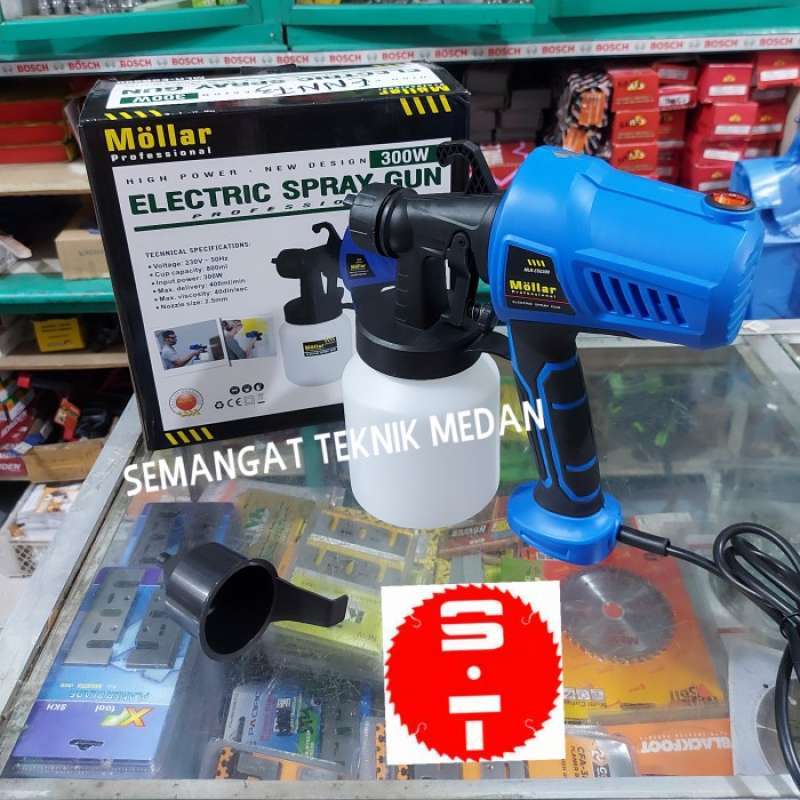 Promo Mlr-esg30 Spray Gun Listrik Semprotan Angin Cat 300watt Mollar ...