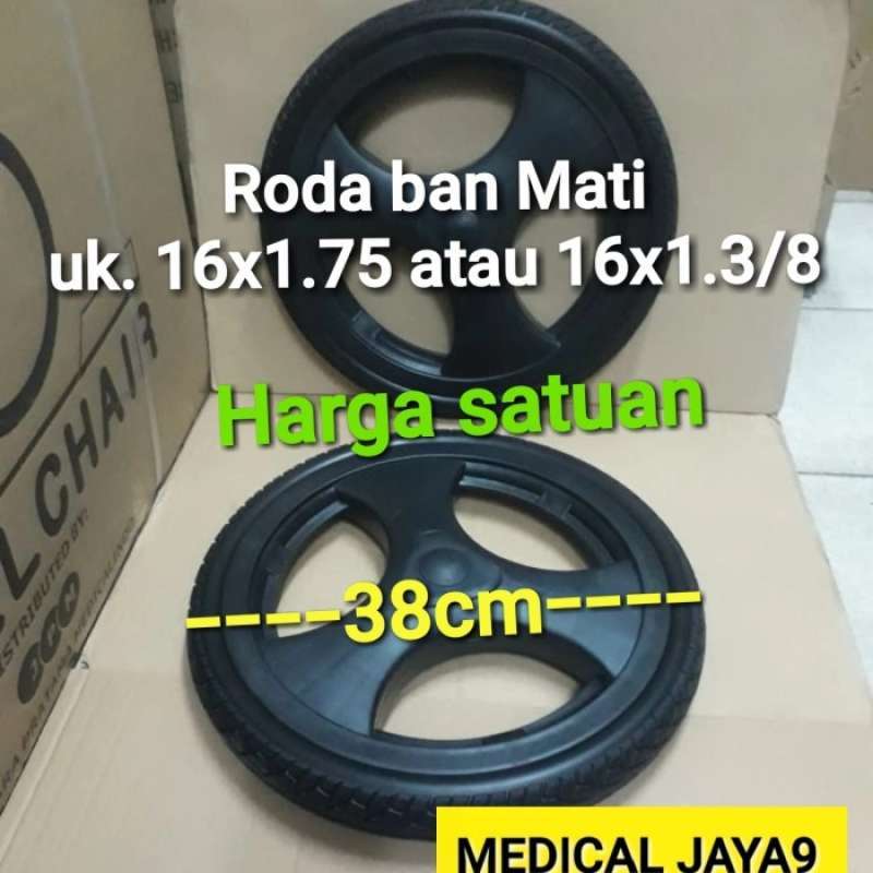 Promo Roda Belakang Racing Ukuran 16x1.75 Ban Mati Kursi Roda Sparepart ...
