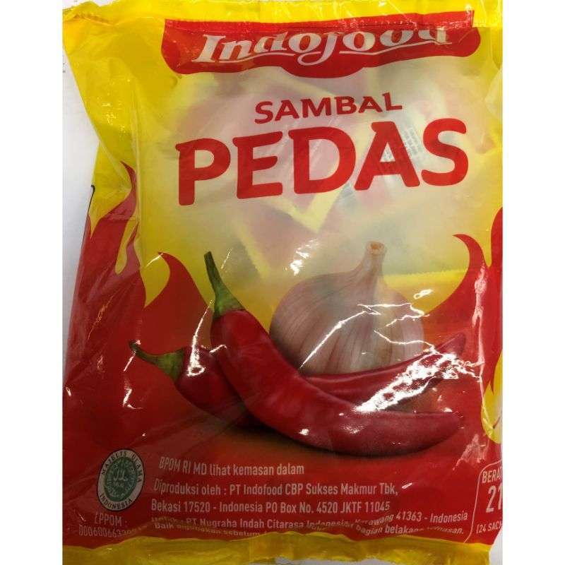 Promo Indofood Sambal Pedas Sachet [9 G/ 24 Pcs] Diskon 11% Di Seller ...