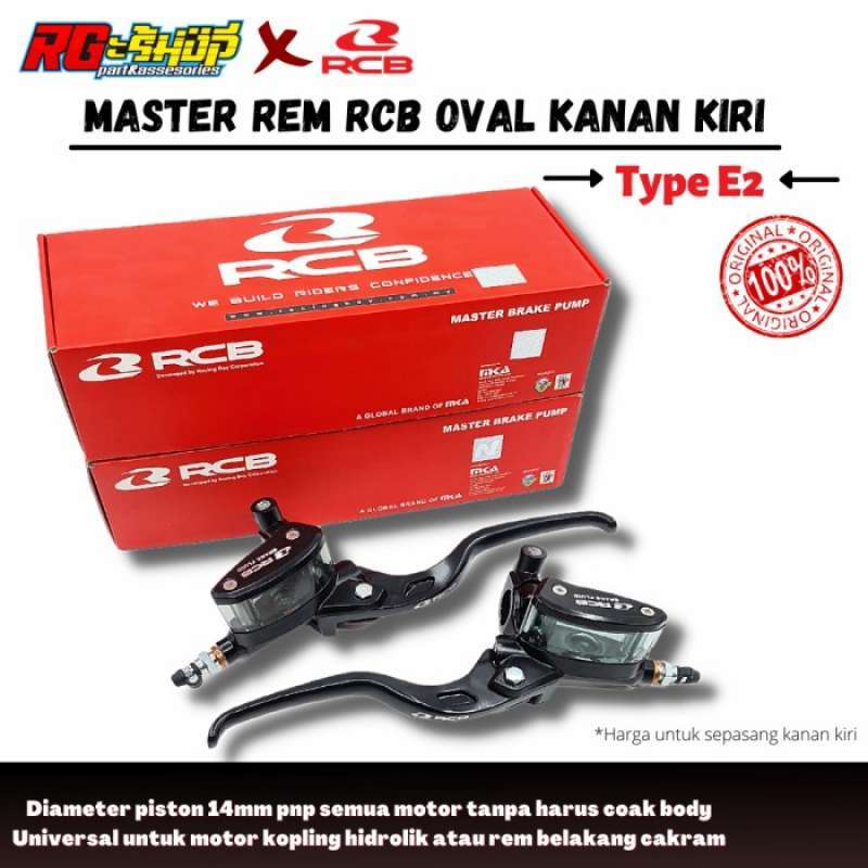 Promo Master Rem Kanan Kiri Rcb Racing Boy Oval E2 Adv Nmax Pcx Forza ...
