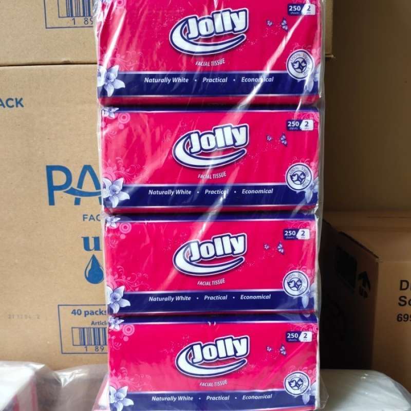 Jual Jolly Facial Tissue 250s 4pack / Tisu Wajah Joly 250 Sheets 4 Pack ...