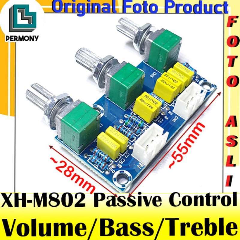 Promo Xh-m802 Passive Tone Control Volume Treble Bass Kontrol Pasif ...