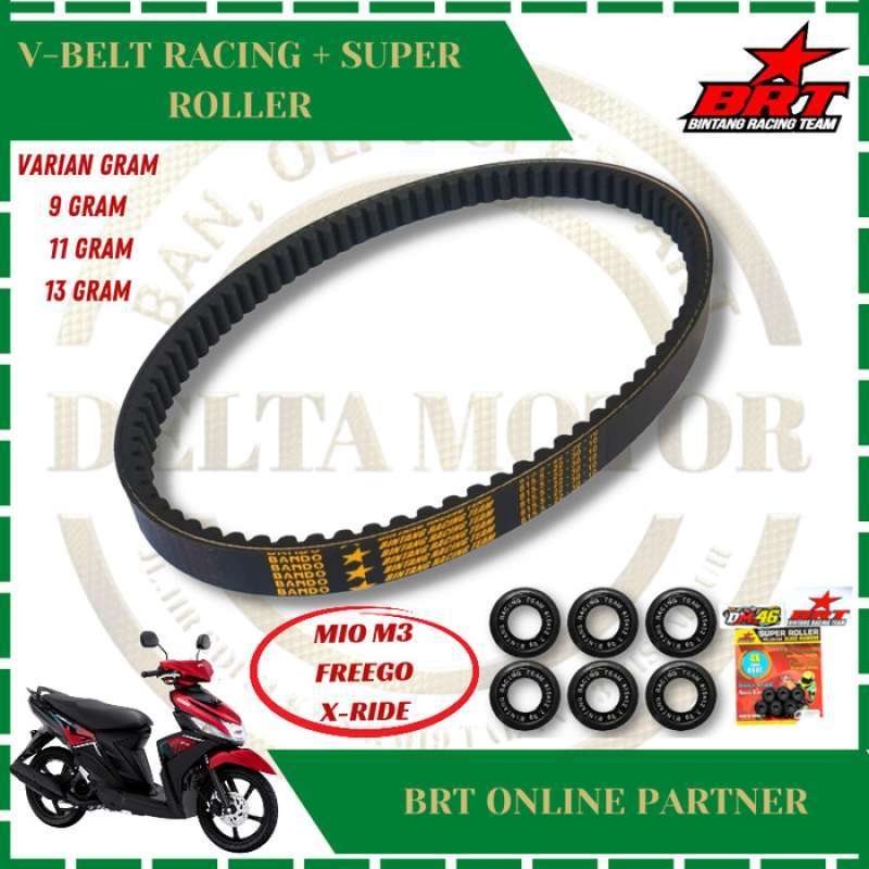 Promo Van Belt V-belt Racing Brt Set Roller Mio M3 Mio Z Soul Gt 125 ...