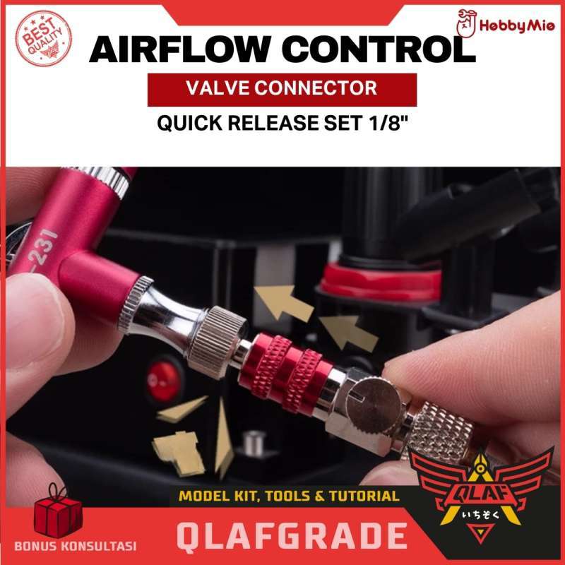 Jual Airflow Control Quick Release Set 1/8 - Valve Connector Set ...