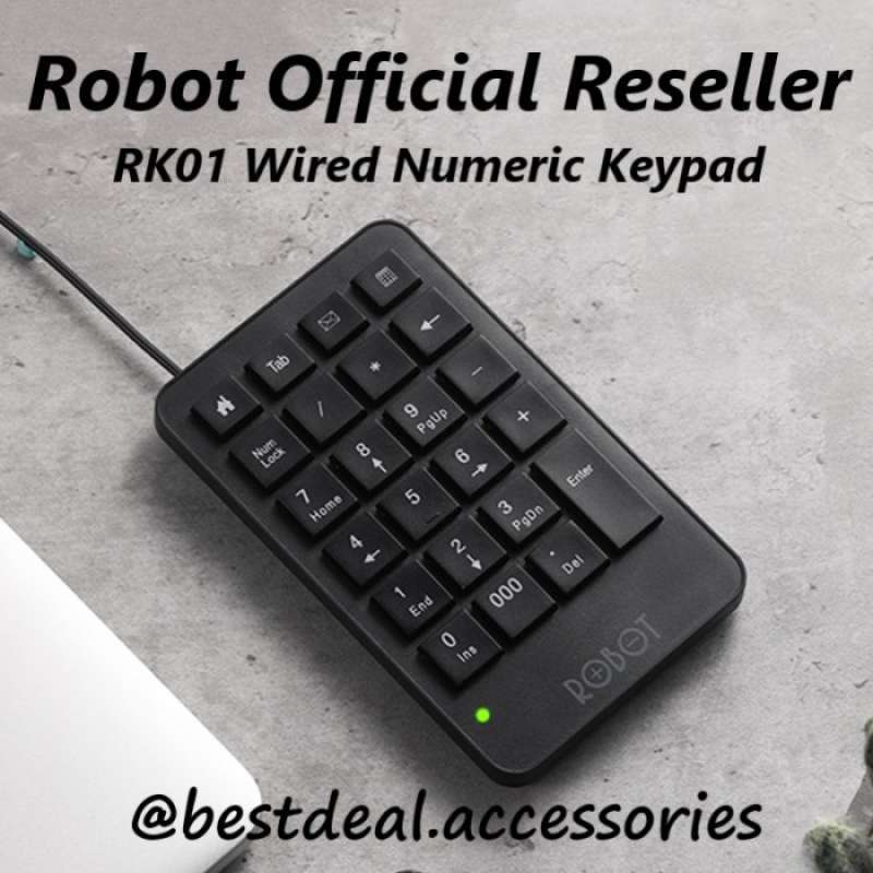 Jual Robot Rk01 Wired Numeric Keypad Black Tombol Multimedia Original ...