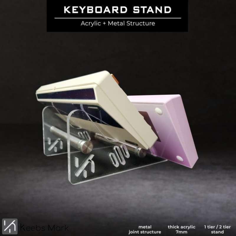 Jual Mechanical Keyboard Display Stand Acrylic Keebsmark - Tier 2 Di ...