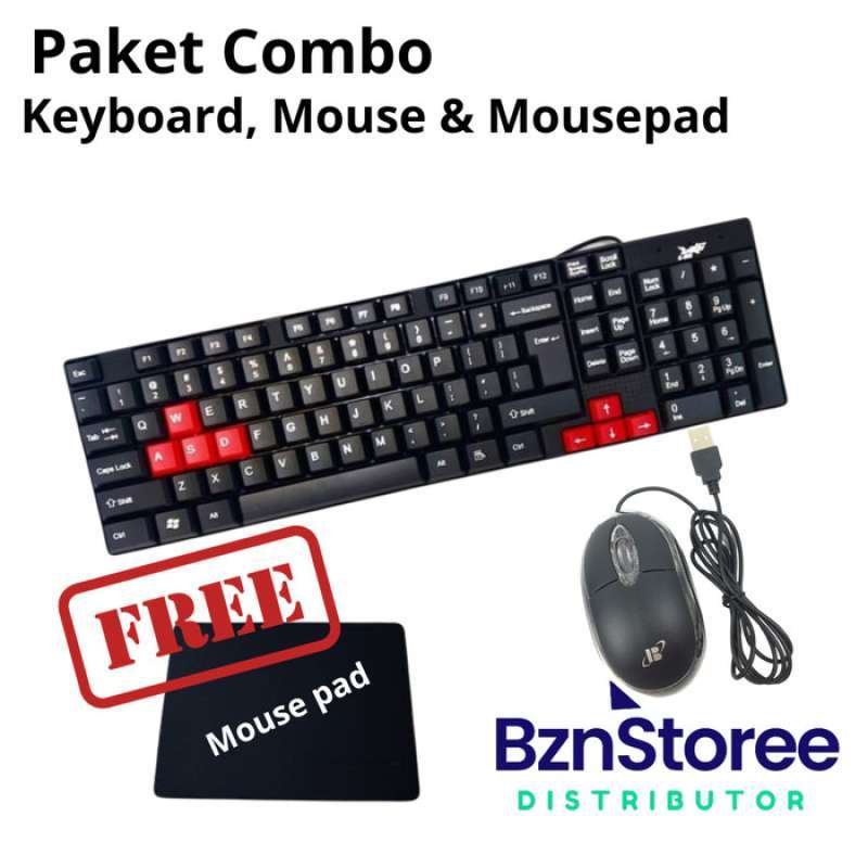 Jual Best Keyboard Komputer Pc Combo Keyboard Mouse Best Usb Free ...