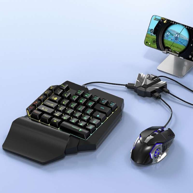 Jual Memo Zh01 Otg Converter Keyboard And Mouse Gaming Rgb Android ...