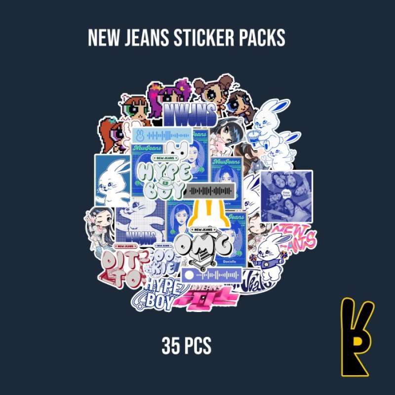 Jual New Jeans Sticker Pack 35pcs | Stiker Laptop Helm Instrumen Koper ...