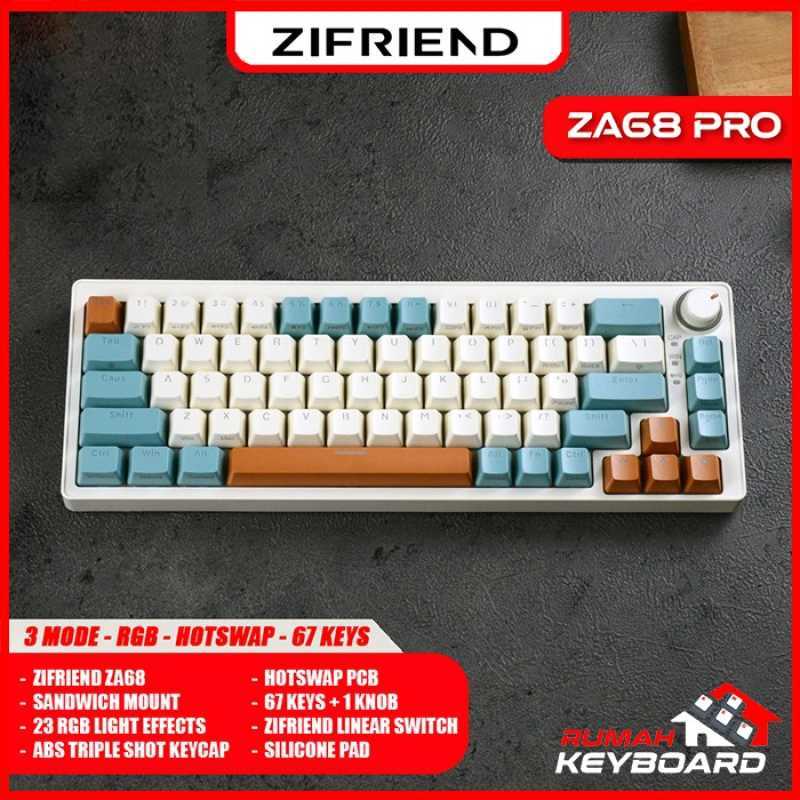 Jual Mechanical Keyboard - Zifriend Za68 Pro - 65% - 3 Mode - Rgb ...